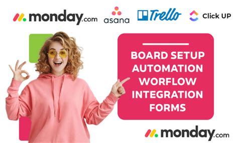 setup monday crm automation project management monday asana clickup