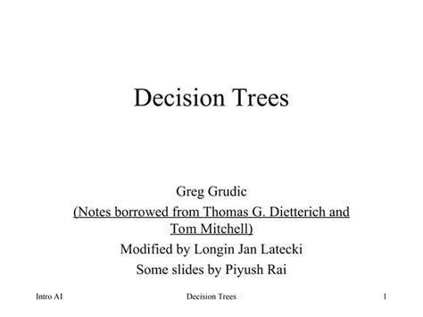 decision trees id3 algorithm with example ppt