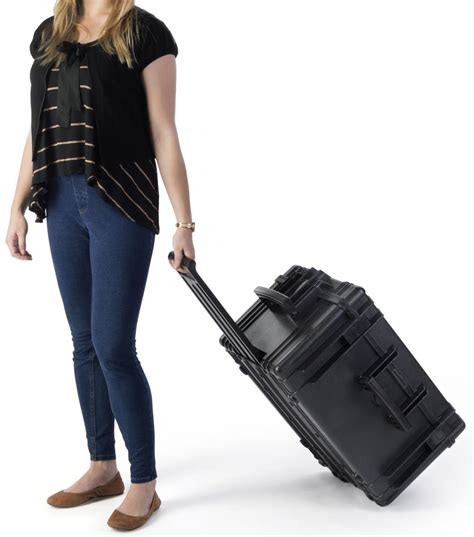 Rolling Equipment Case Customizable Die Cut Foam