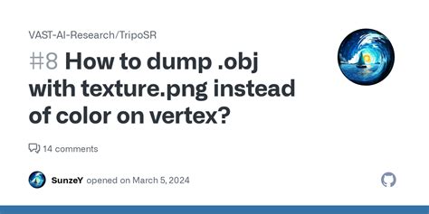 How To Dump Obj With Texturepng Instead Of Color On Vertex · Issue