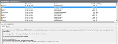 SQL Error Every Min With Event ID And Microsoft Community