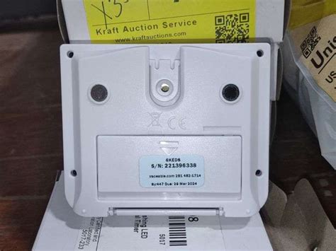 Traceable Flashing LED Big Digit Dual Timer Kraft Auction Service LLC