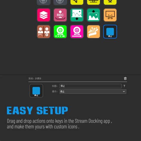 stream deck custom keyboard 15 lcd keys programmable