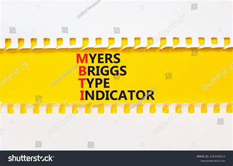 Mbti Myers Briggs Type Indicator Symbol Stock Photo Shutterstock
