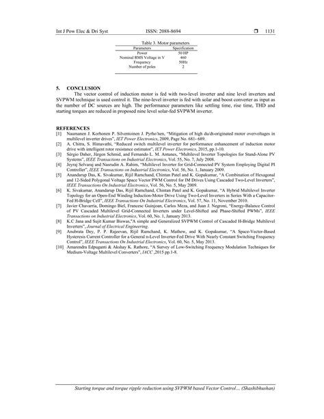 Starting Torque And Torque Ripple Reduction Using Svpwm Based Vector Control Of Induction Motor