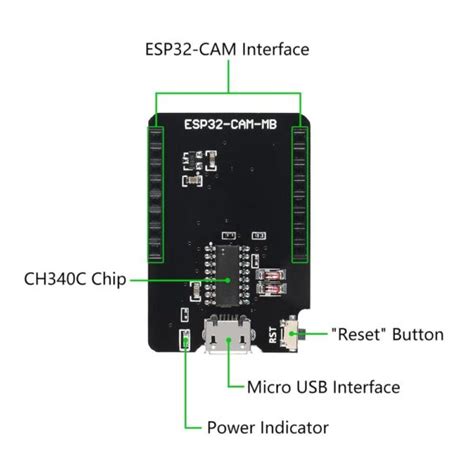 Esp32 Cam Mb Micro Usb Download Module For Esp32 Cam Development Board