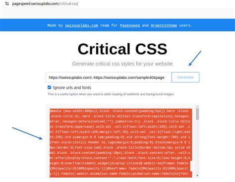 Critical Css An Important Step In Your Websites Page Speed Optimization Swiss Up Labs