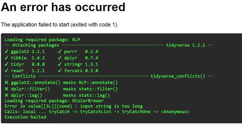 Error In Value L Cond Input String Is Too Long Shiny Posit Community