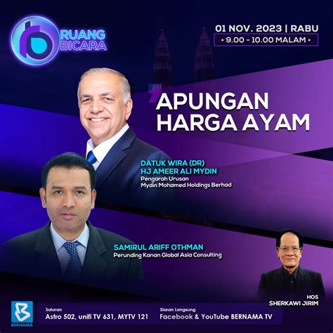 Apungan Harga Ayam Datuk Wira Dr Hj Ameer Ali Mydin And Samirul Ariff