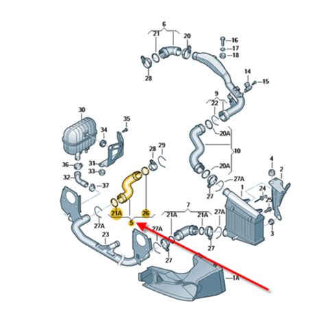 Intercooler Pipe Hoses Rubber Coolingac Goldwagen