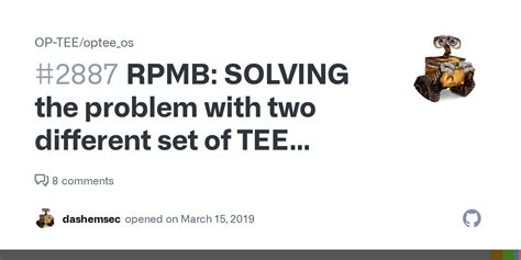 rpmb solving the problem with two different set of tee images · issue