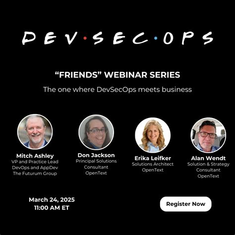 Devsecops Friends Webinar Series The One Where Devsecops Meets Business