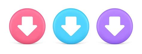 Premium Vector Arrow Down Button Keyboard Navigation Pointer