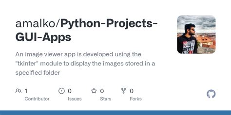 GitHub Amalko Python Projects GUI Apps An Image Viewer App Is Developed Using The Tkinter