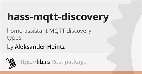 Hass Mqtt Discovery Rust Lib Rs Rust