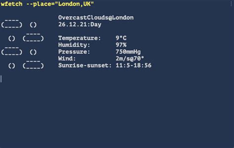 I Made A Teminal Tool That Shows The Weather In Neo Fetch Like Style R Python