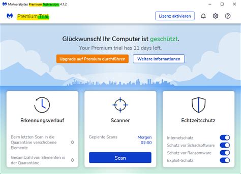 Was Passiert Wenn Ich Nicht Von Malwarebytes Premium Trial Testversion Auf Die Premium