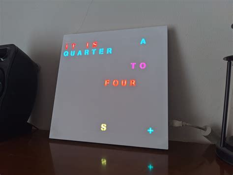 A Word Clock With Extras Viktors DIY Blog