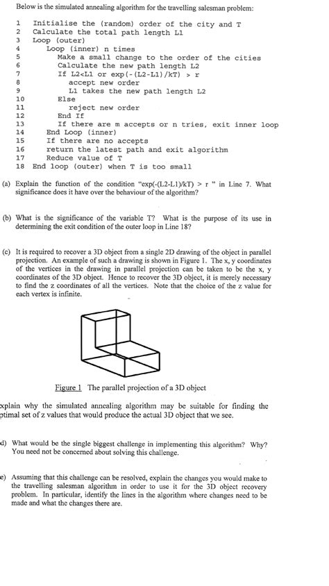 Below Is The Simulated Annealing Algorithm For The