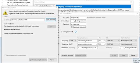 Smtp Email Server Configuration Still Complaining The Connection Isn