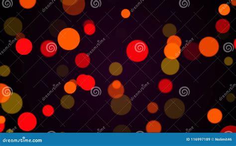 Bright Glowing Circular Particles Computer Generated Abstract Background 3d Render Stock