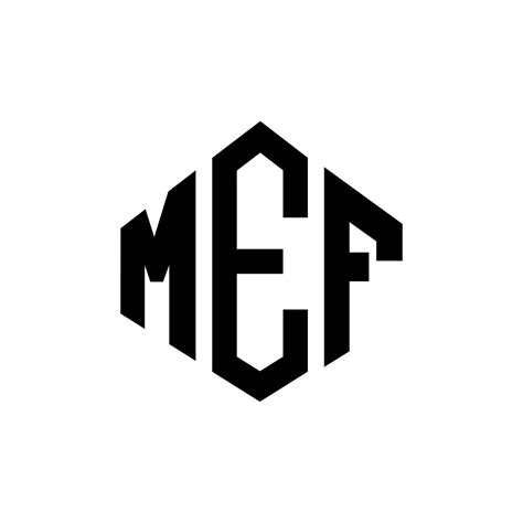 Mef Letter Logo Design With Polygon Shape Mef Polygon And Cube Shape