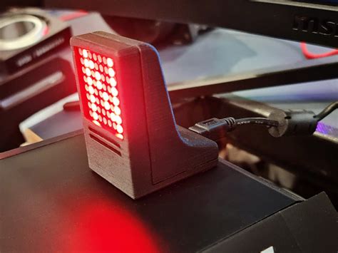 Free 3d File Sim Racing Led Matrix Gear Indicator Enclosure・3d Print