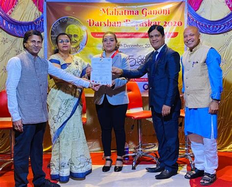 Ayushi Shrivastava On Linkedin Received Today Mahatma Gandhi Darshan Puraskar 2020 😊😊😊 134