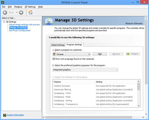 Windows How To Run Google Chrome With NVIDIA Card Optimus