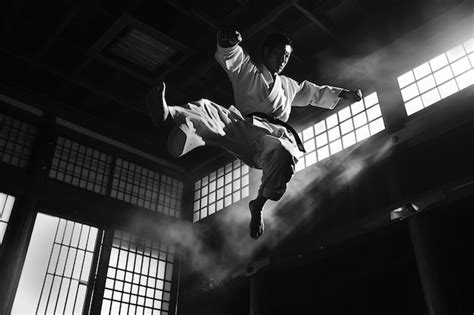 premium photo a skilled man is executing a gravitydefying trick while