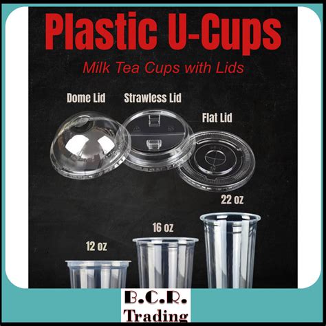 Plastic U Cups 12oz 16oz 22oz With Lids 100pcs Per Pack Shopee