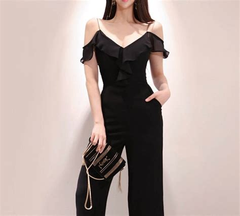 고퀄 프릴 끈 점프수트 헬로마켓