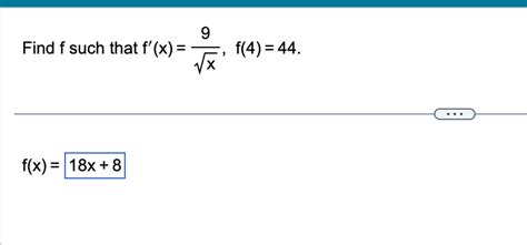 Solved Find F Such That F Question Content Area Chegg Com