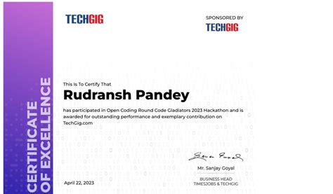 Rudransh Pandey On Linkedin Coding Event Internship Entrylevel