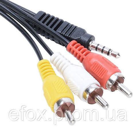 Кабель Аудио 1,5m, 3,5mm(джек)/3xRCA(тюльпан) (ID#2014444546), цена: 47 ...