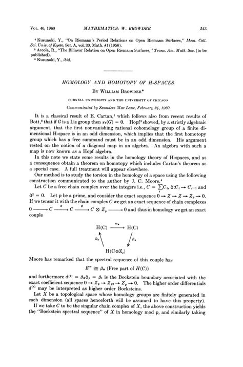 Pdf Homology And Homotopy Of H Spaces