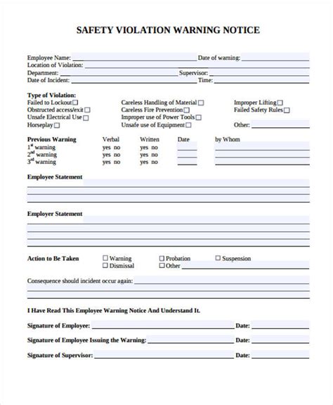 Free 33 Sample Notice Forms In Pdf Ms Word Excel