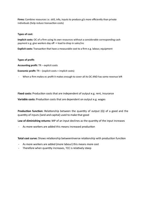 Chapter 6 Introduction To Tort Law Notes Firms Combine Resources I