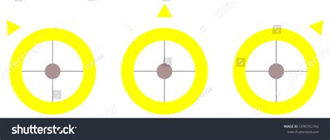 Vector Showing Magnetic Compass Different Orientations Stock Vector