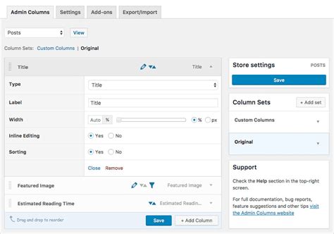 what is admin columns admin columns