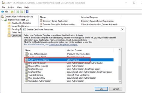 HowTo Installation And Configuration OCSP On Windows Server Online Responder Frankys Web
