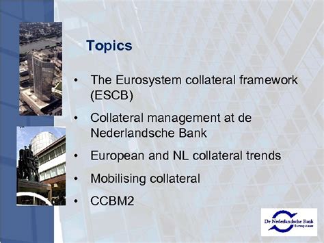 Collateral Management Framework Collateral Trends In Europe