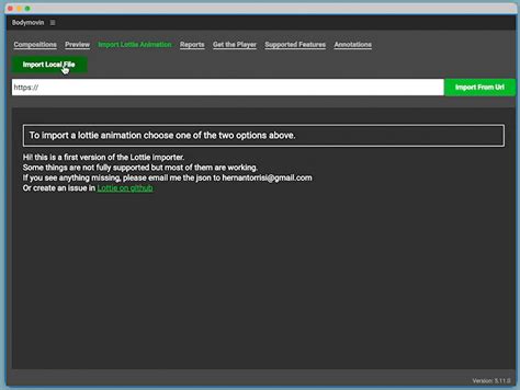 import local file button unresponsive · issue 2963 · airbnb lottie web