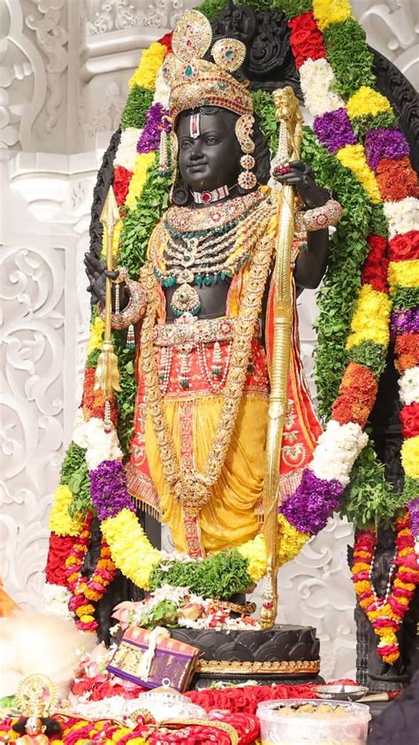 Ram Lalla Murti Ayodhya Latest Photo Ram Ji Ki New Photo Ram Mandir