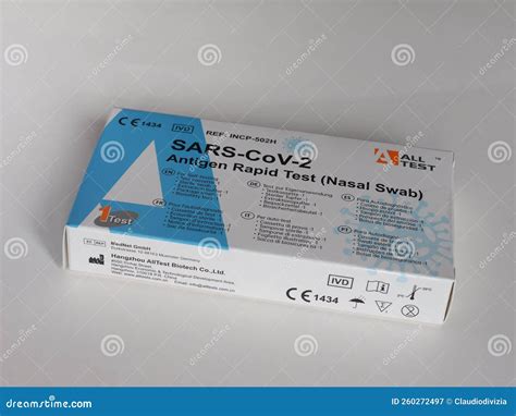 Sars Cov 2 Antigen Rapid Test Nasal Swab Editorial Photography Image