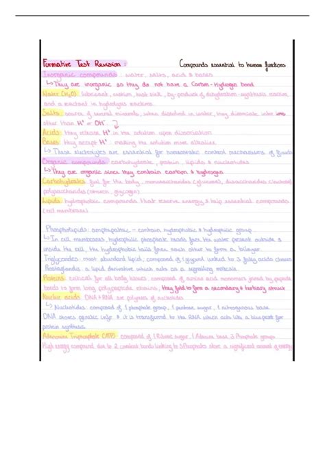 Biomolecular Science Lecture Notes And Revision Bimolecular Science Bms1555 Stuvia Uk
