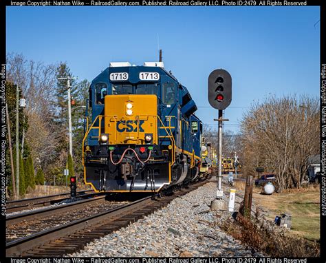 Csxt 1713 Csx Transportation Sd23t4 In Erwin Tennessee