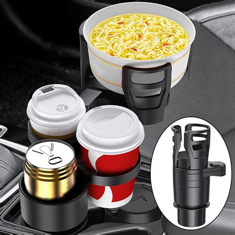 다기능 자동차 컵 홀더 개폐식 회전 물병 음료 커피 마운트 확장기 어댑터 베이스 Aliexpress