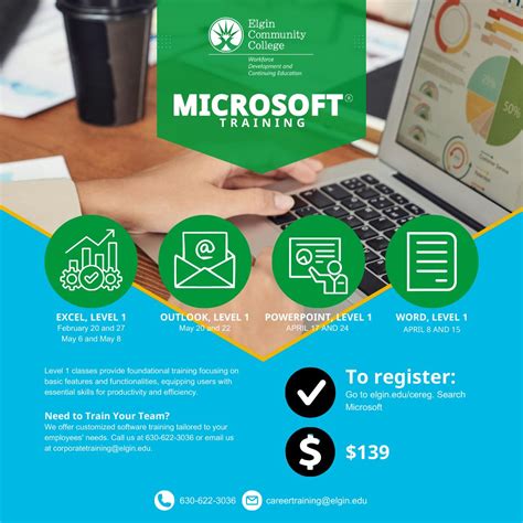 🚀 Level 1 Microsoft Classes Now Open For Registration 🚀 Looking To Elgin Community College