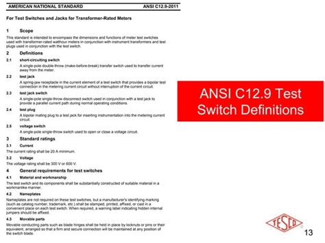 Tesco Tuesday Test Switch Operation And Accessories Ppt